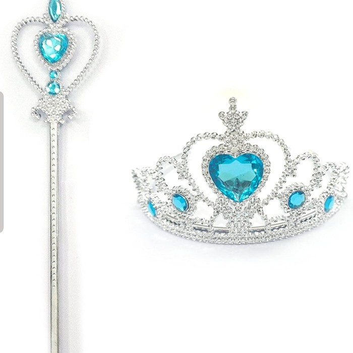 Jual Mahkota Tiara Elsa Frozen Tongkat Ratu Elsa Frozen Shopee Indonesia