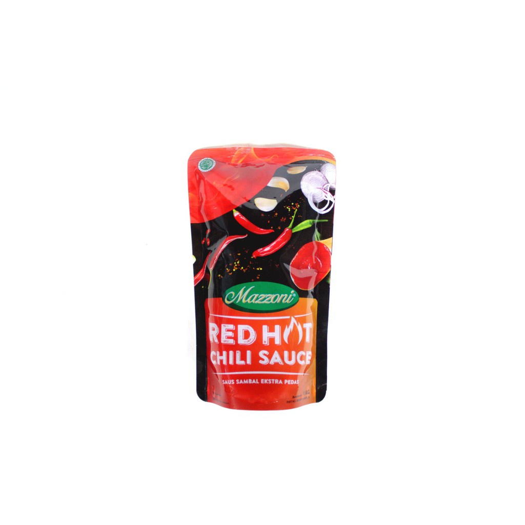 Jual Saus Refill Kemasan 1 Kg MAZZONI RED HOT CHILI 1 KG | Shopee Indonesia