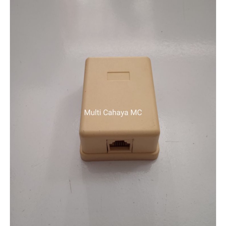 Jual Roset Telpon 1 Lubang / Terminal Telepon 1 Colokan / Terminal ...