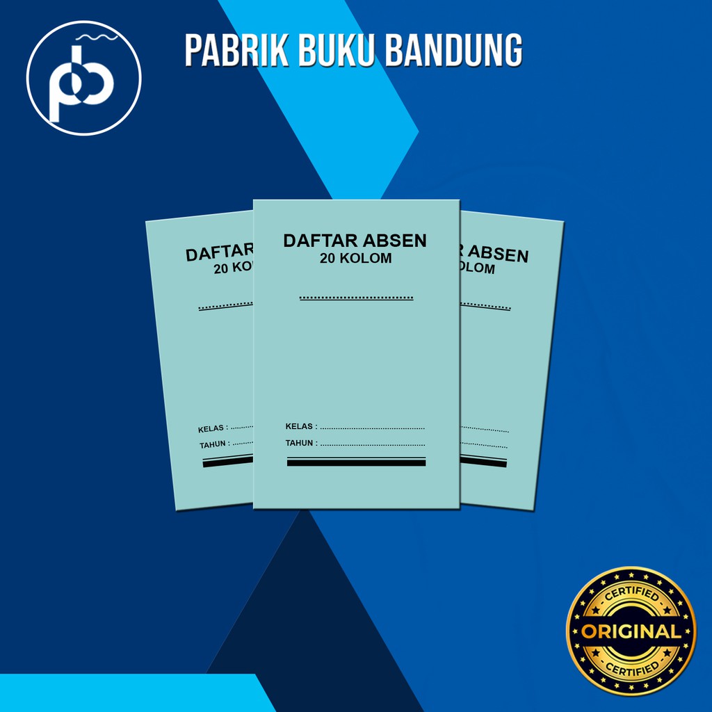 Jual Buku Daftar Absen | Absensi Kehadiran | Hadir Murid/Siswa/Santri ...