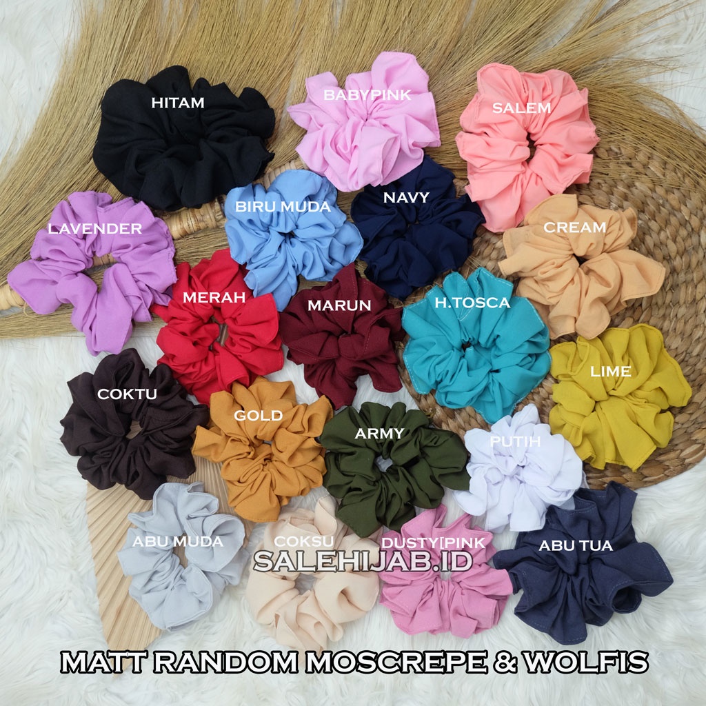 Jual SCRUNCHIE IKAT RAMBUT JUMBO | CEPOL HIJAB KUNCIRAN RAMBUT INNER ...