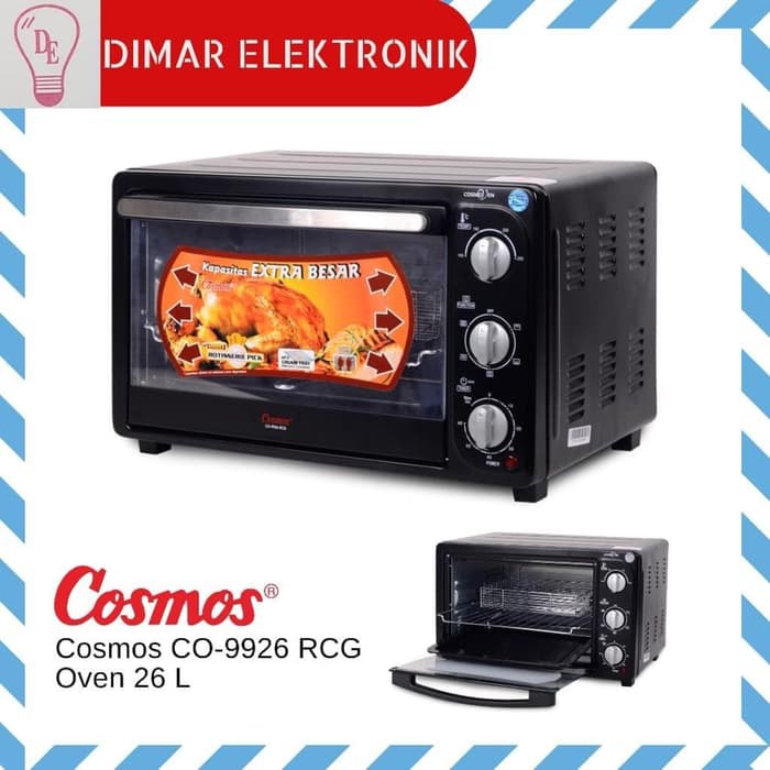 Jual Cosmos Co9926rcg Bbq Rotisserie Oven 26 Liter 800 Watt | Shopee ...