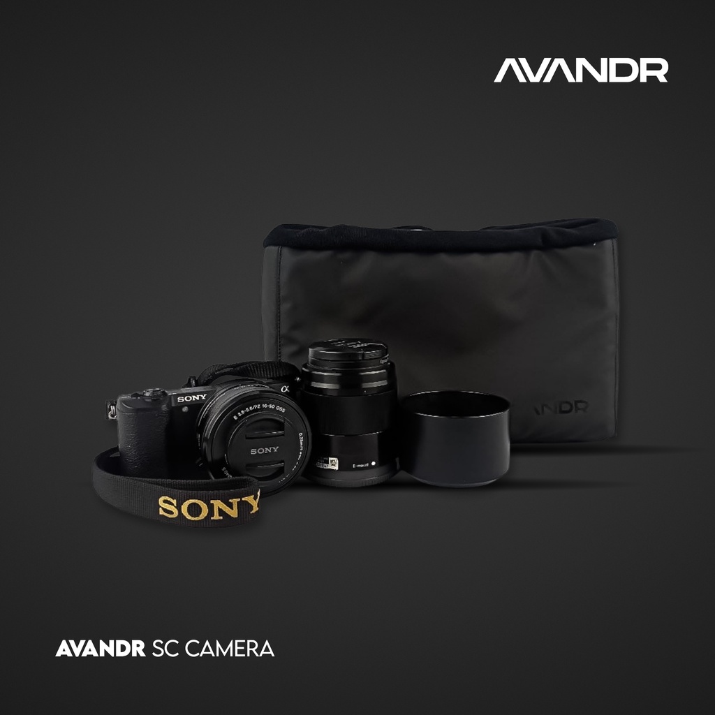Jual AVANDR Softcase Camera Black Tas Kamera Camera Organizer Case Bag ...