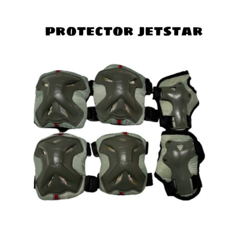 Jual Protector Set Jetstar knee deker sepatu roda inline skate sepeda ...