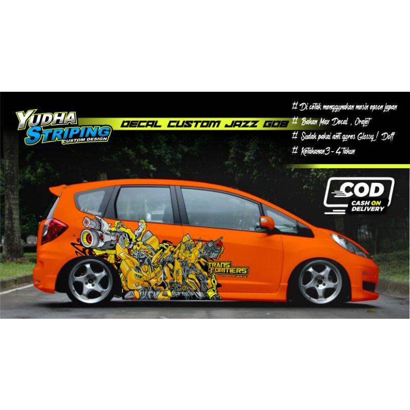 Jual STICKER TRANFORMERS VARIASI HONDA JAZZ | Shopee Indonesia