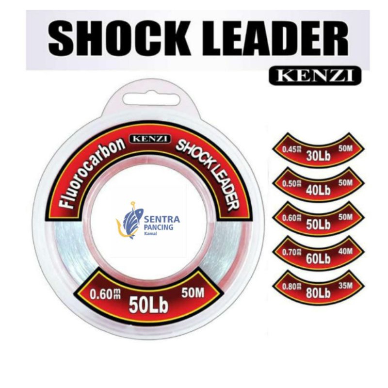 Jual SENAR SHOCK LEADER KENZI FLUOROCARBON 30-80Lb (PUTIH BENING ...
