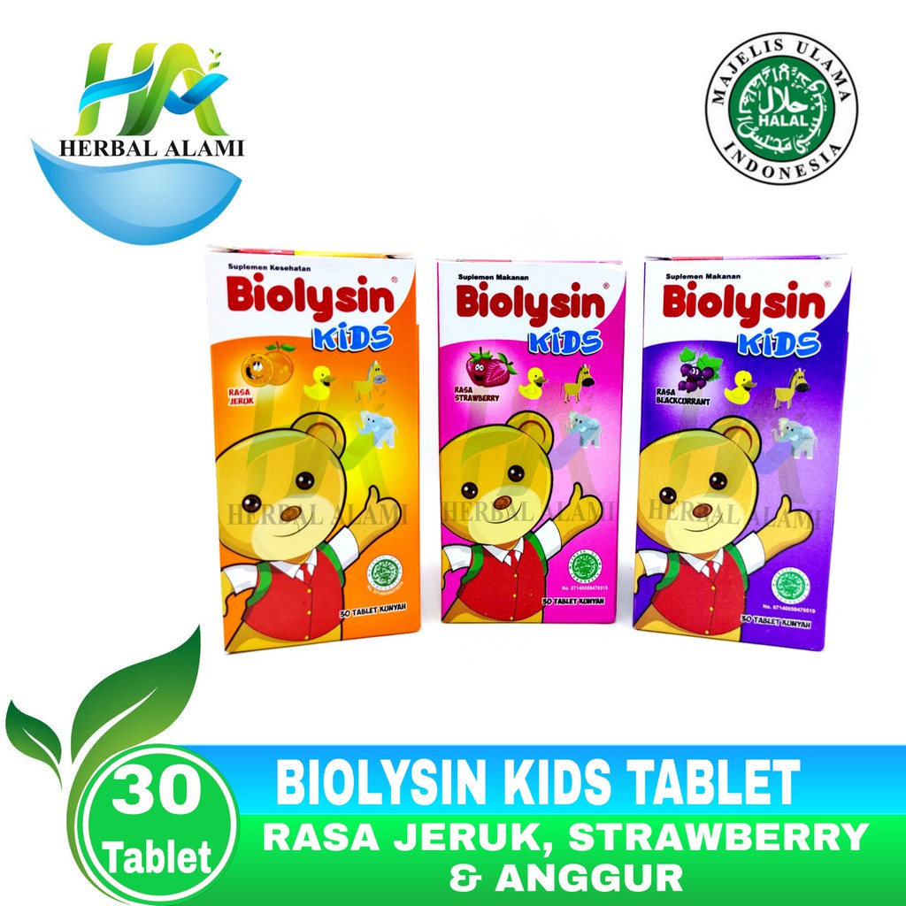 Jual Biolysin Kids Tablet Kunyah - Multivitamin Anak | Shopee Indonesia