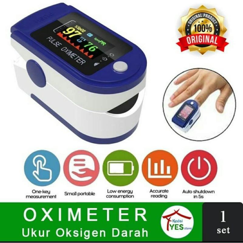 Jual OXIMETER FINGERTIP PULSE.OXYMETER ALAT UKUR OKSIGEN Spo2 DETAK ...
