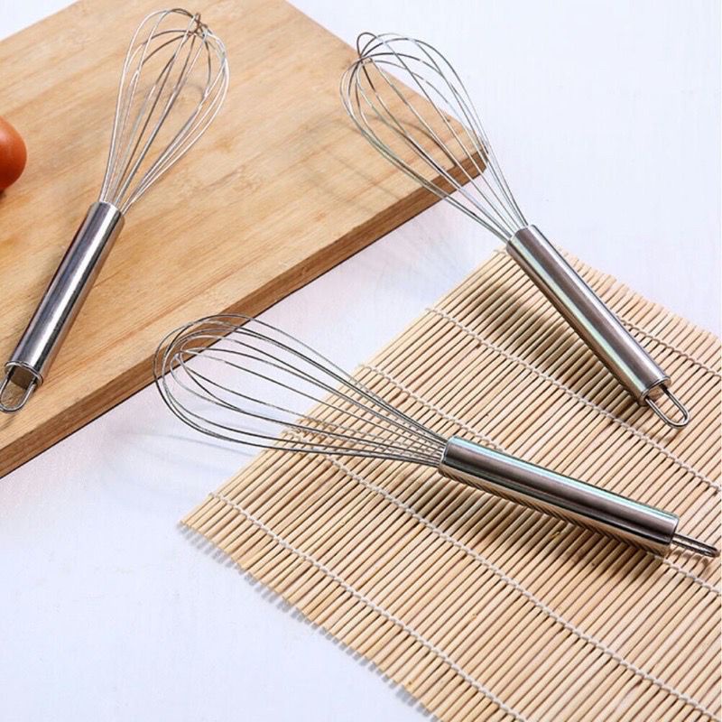 Jual ALAT PENGOCOK TELUR / PENGADUK ADONAN STAINLESS 26 CM | Shopee ...