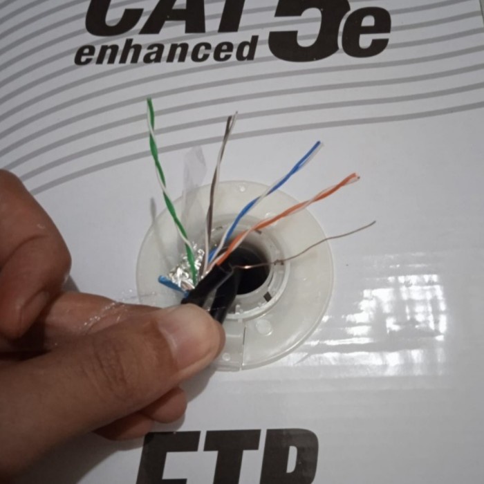 Jual Kabel Lan FTP Cat 5e Outdoor Cat5e Eyota meteran | Shopee Indonesia