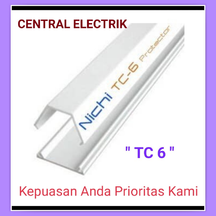 Jual PROTECTOR KABEL TC NO.6 /DUCTING / PENUTUP KABEL / 1 METER | Shopee Indonesia