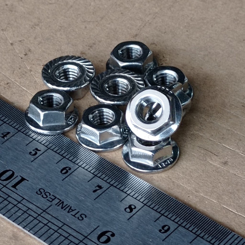 Jual MUR FLANGE M6 STAINLESS STEEL / MUR TOPI STAINLESS M6 SUS 304 ...