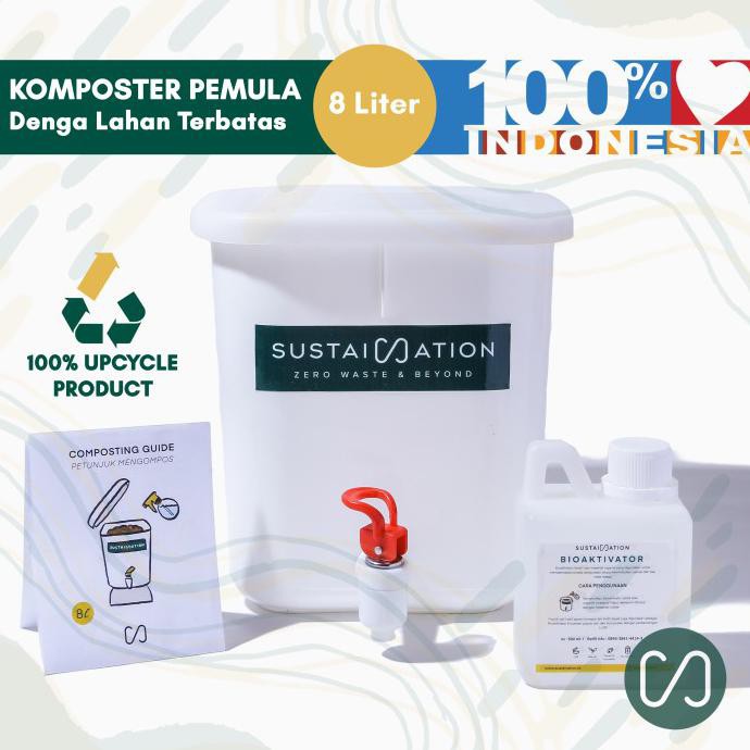 Jual Ember Komposter Mini Sustaination 8 L | Shopee Indonesia