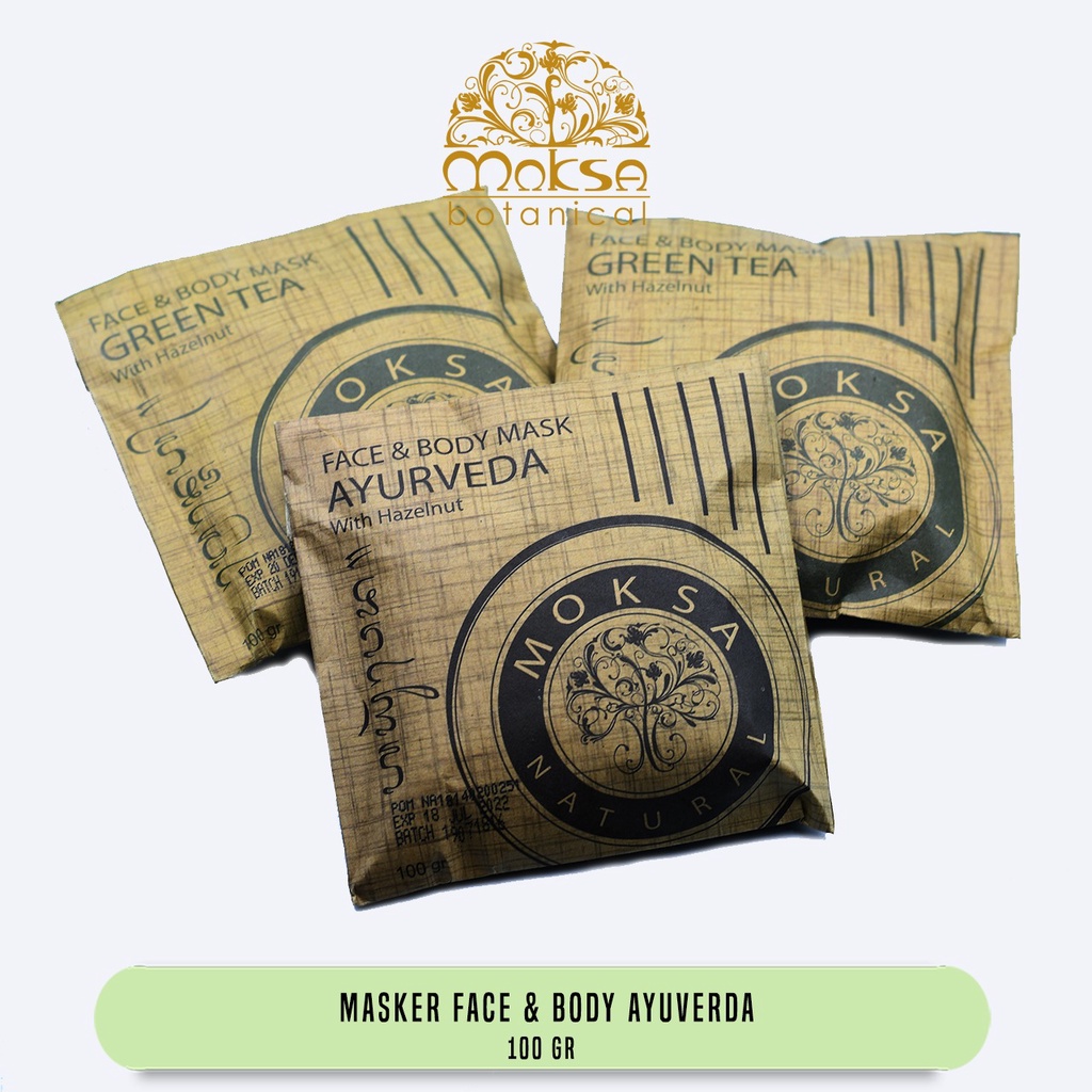 Jual Moksa Face and Body Mask 100gr Ayurveda | Shopee Indonesia