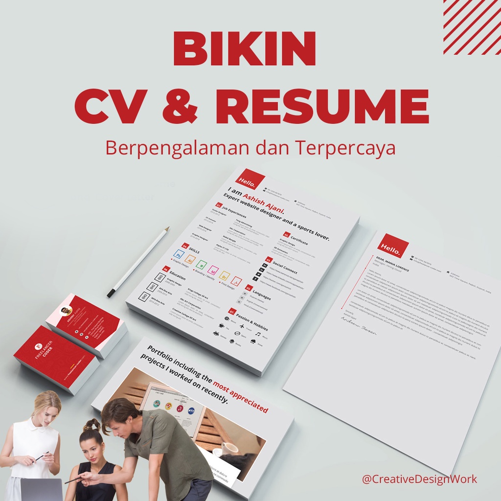 Jual Jasa Design Curriculum Vitae | CV | Daftar Riwayat Hidup | Resume | Desain Surat Lamaran ...
