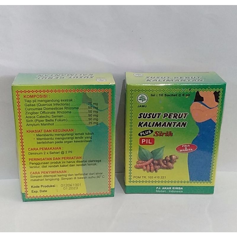Jual SUSUT PERUT KALIMANTAN PLUS SIRIH PILL | Shopee Indonesia