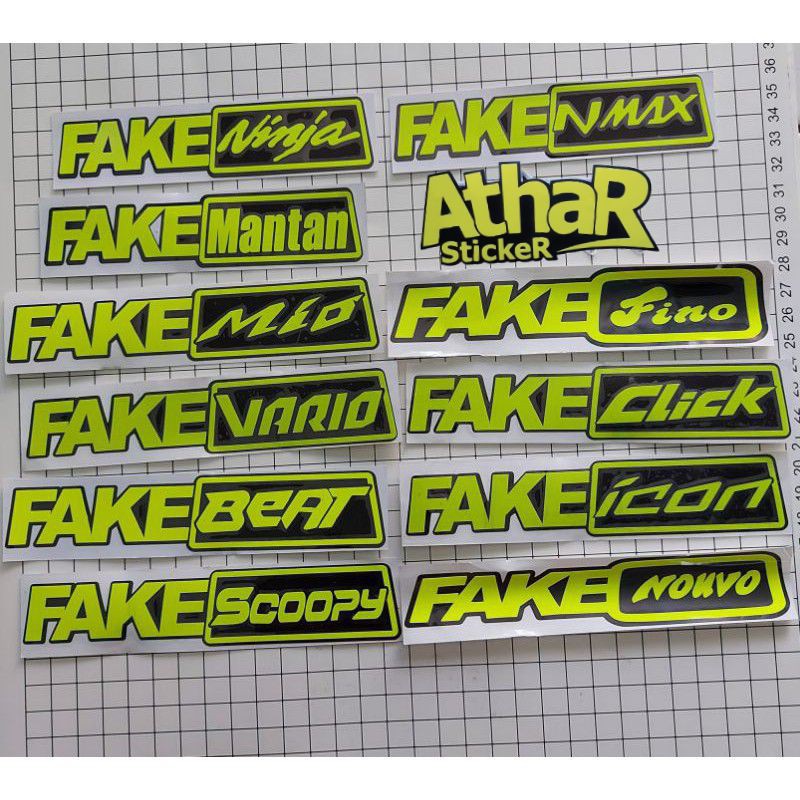 Jual STICKER FAKE BEAT CUTTING STICKER CUTTING MOTOR CUTTING STICKER ...