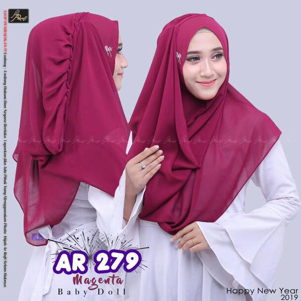 Jual Hijab ArRafi AR 279 pashmina instan pashtan baby doll kerudung ...