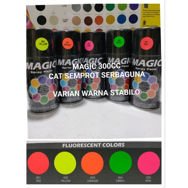 Jual Cat Semprot Serbaguna Magic Ready Berbagai Varian Warna Stabilo ...