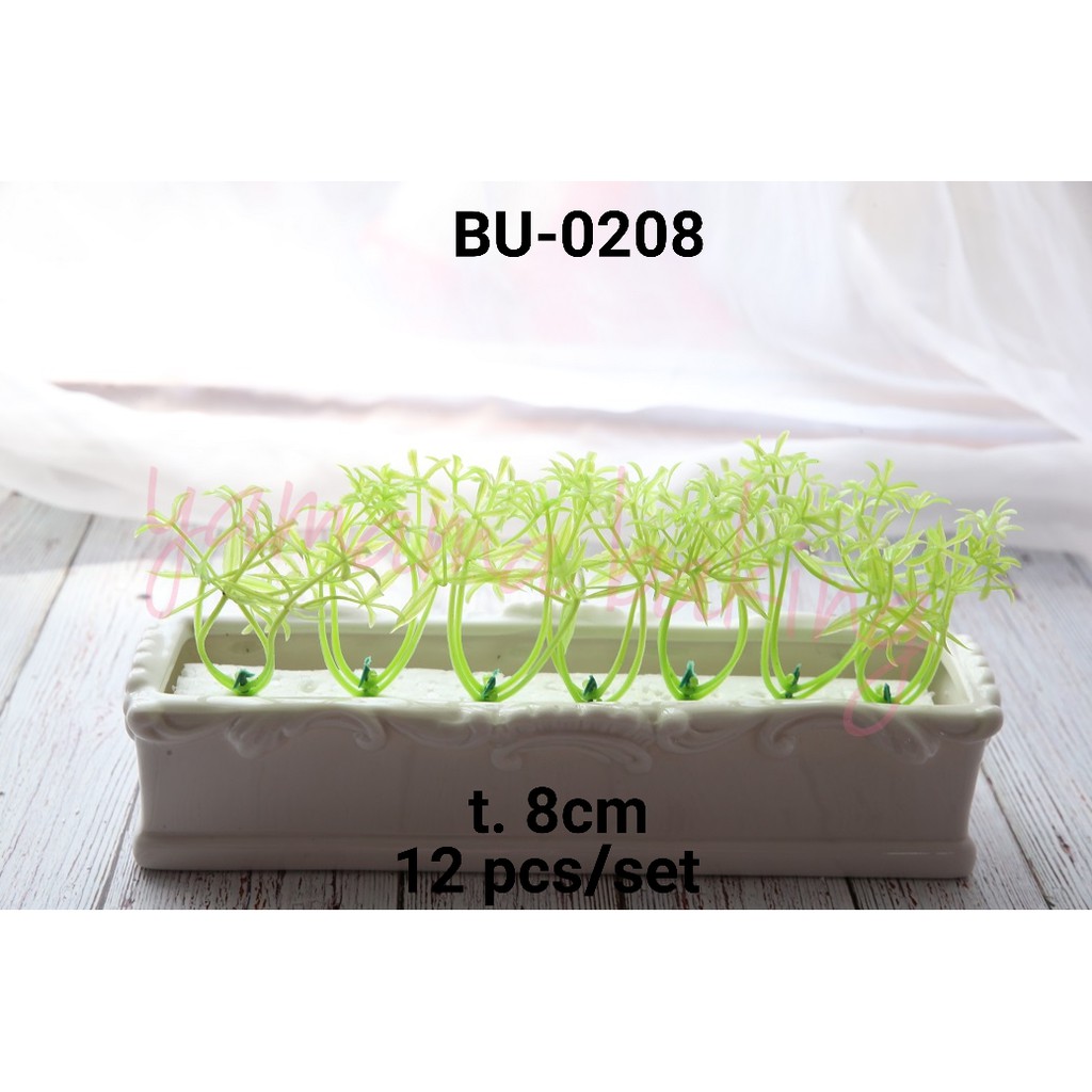 Jual BU-0208 Topper hiasan kue tart cake rumput bunga daun tanaman ...
