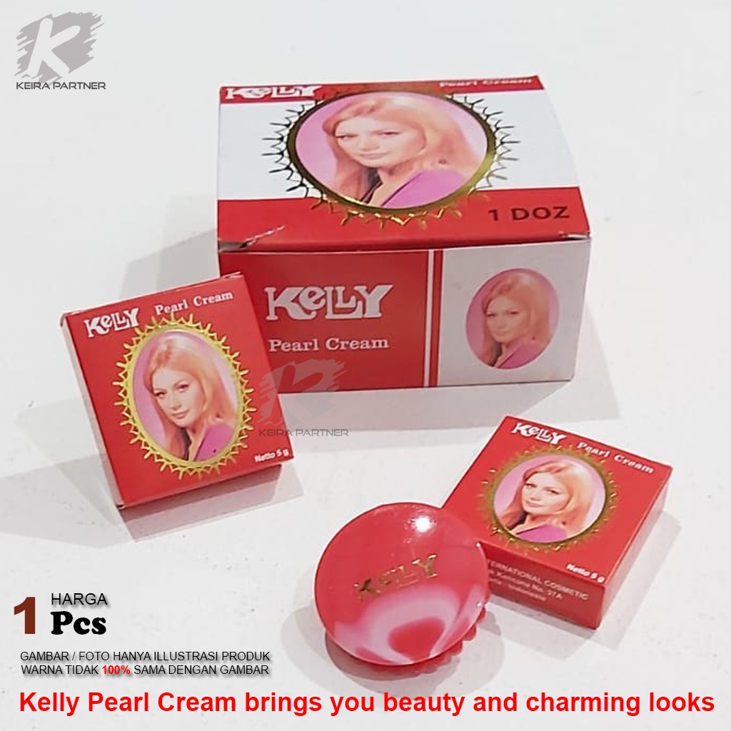 Jual Bedak Kelly Pearl Cream brings you beauty and charming looks 5gr ...