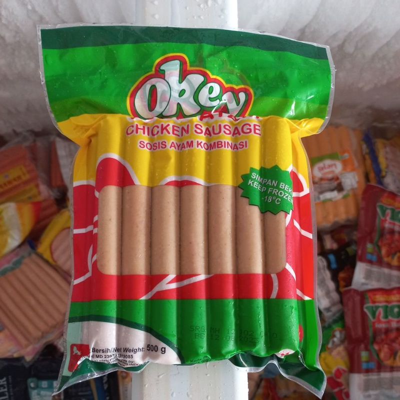Jual Okey Sosis Chicken Sausage Sosis Ayam Kombinasi 500g | Shopee ...