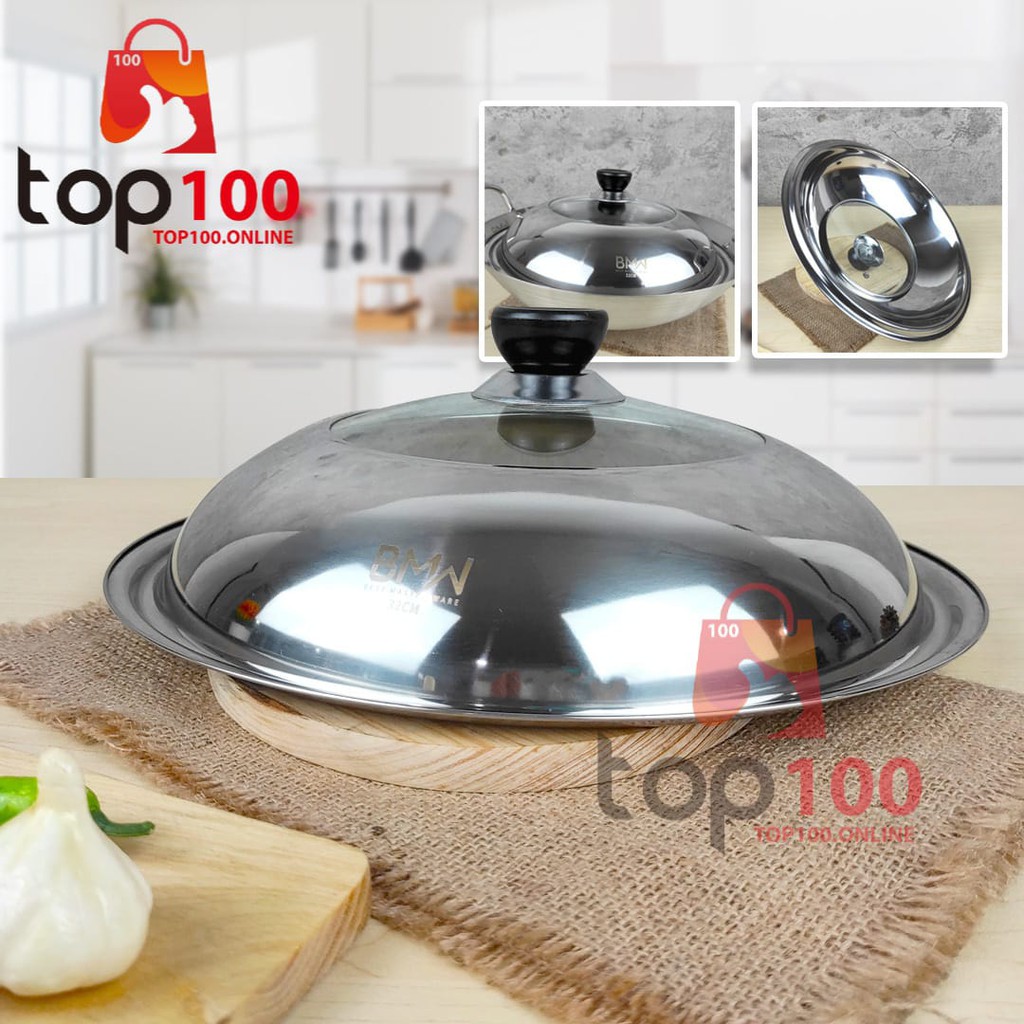 Jual Top100 - Tutup Panci Stainless Steel Tutup Wajan Penutup Kuali ...