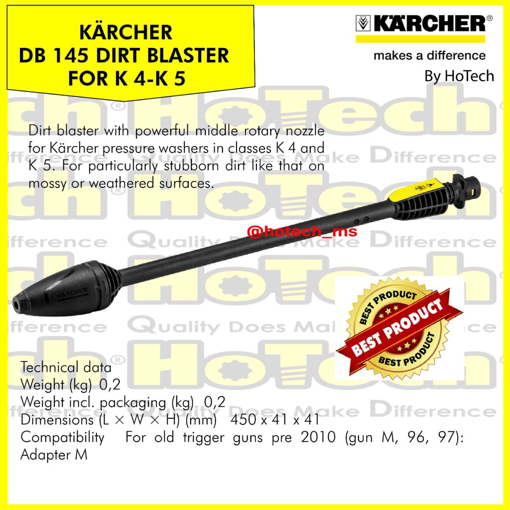 Jual Karcher Dirt Blaster DB 145 High Pressure Washer For K 4 - K 5 ...