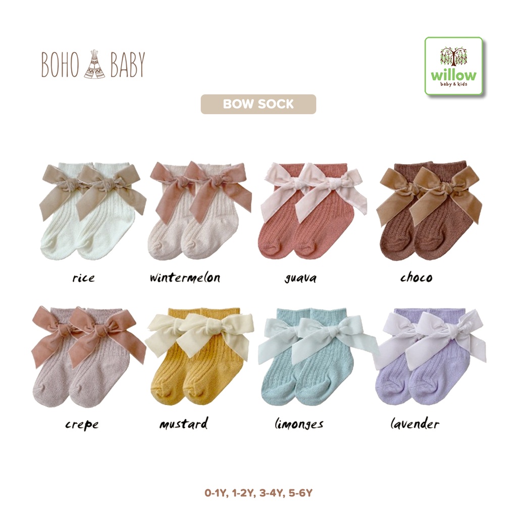 Jual Bohopanna Bow Sock - Besar (3-6y) - Kaos Kaki Anak | Shopee Indonesia