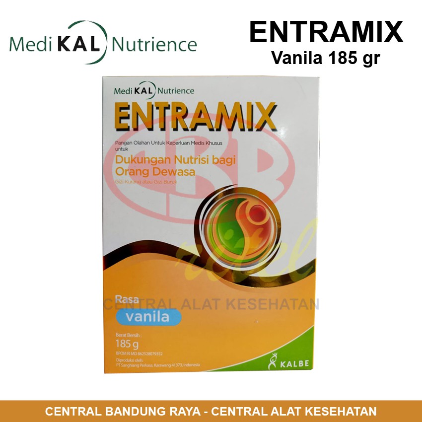 Jual ENTRAMIX - Nutrisi Lengkap Dewasa - Vanila 185 gr | Shopee Indonesia
