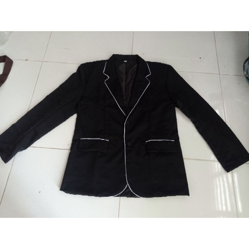 Jual Jas Hitam, Jas Almamater, Jas Pesantren, Jas pria Slimfit | Shopee ...