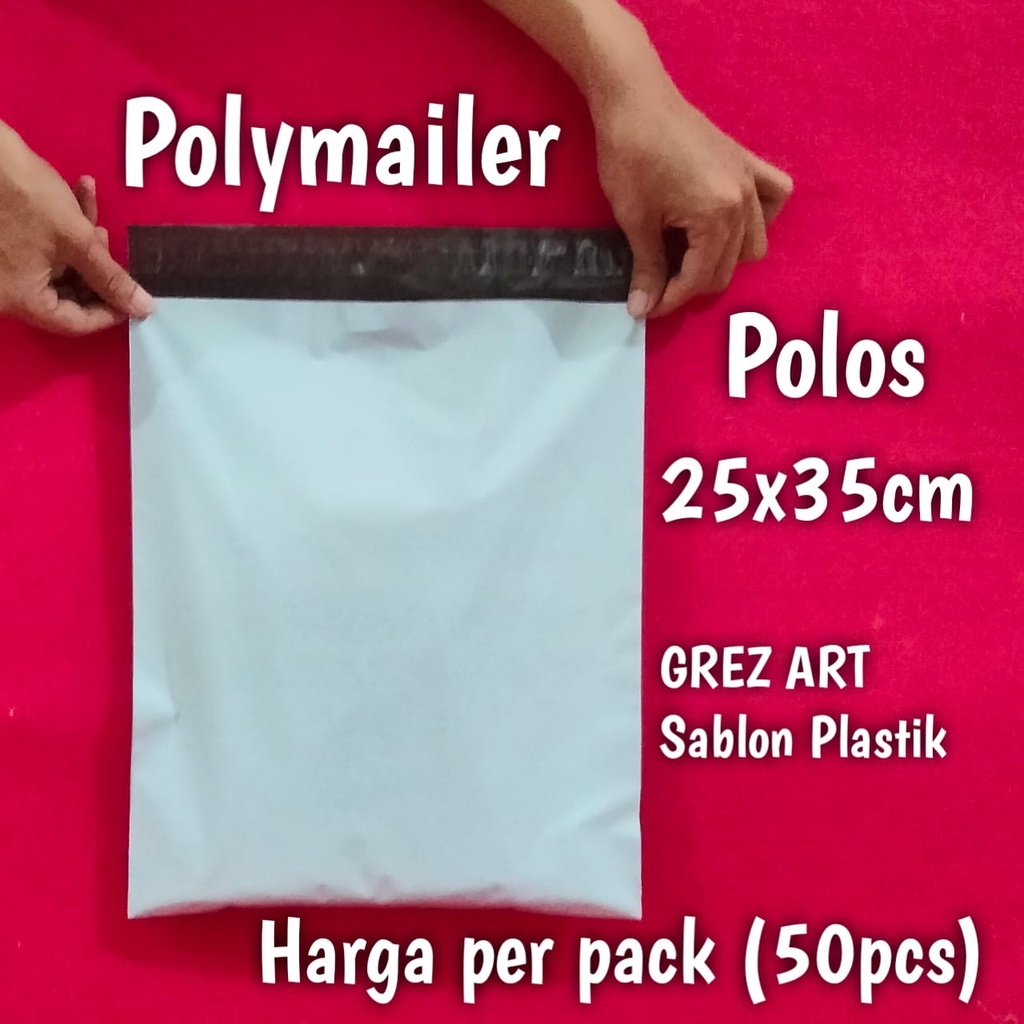 Jual Plastik Packing Polymailer Premium Tebal, 25x35 (50pcs) | Shopee ...