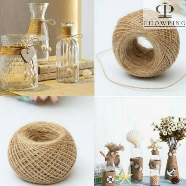 Jual Per ROLL 50 Meter - Tali Rami / Hemp Rope / Tali Benang Goni ...