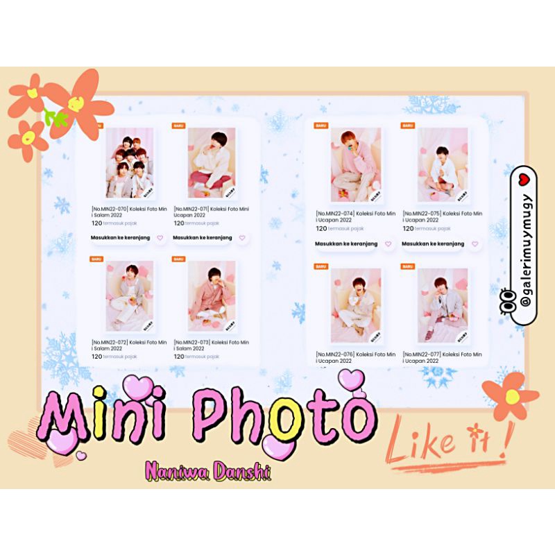 Jual [READY] JSHOPPIC SHOPPIC FOTO MINI NANIWA DANSHI/ GREETING MINI ...