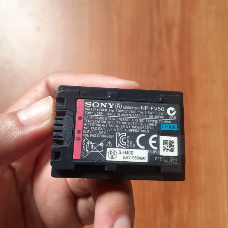 Jual Battery Baterai Sony Original for Handycam NP FV50/NPFV50 (Preloved) | Shopee Indonesia