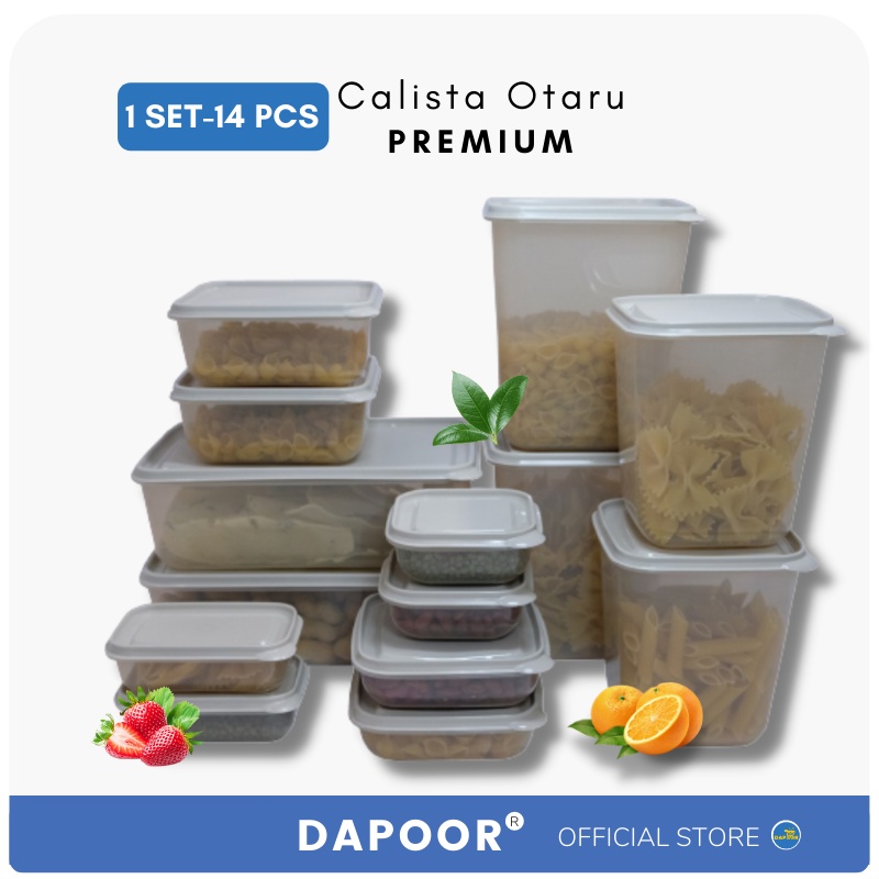 Jual Foodprep Plastik Kulkas Calista Otaru Premium 14 PCS Food ...