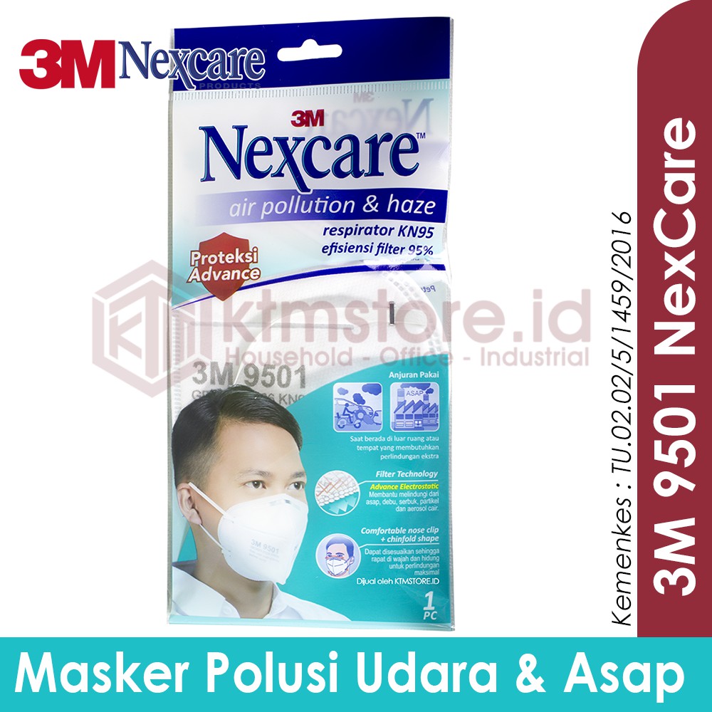 Jual 3M Nexcare Respirator N95 N 95 Masker Asap Polusi MA-10 | Shopee ...