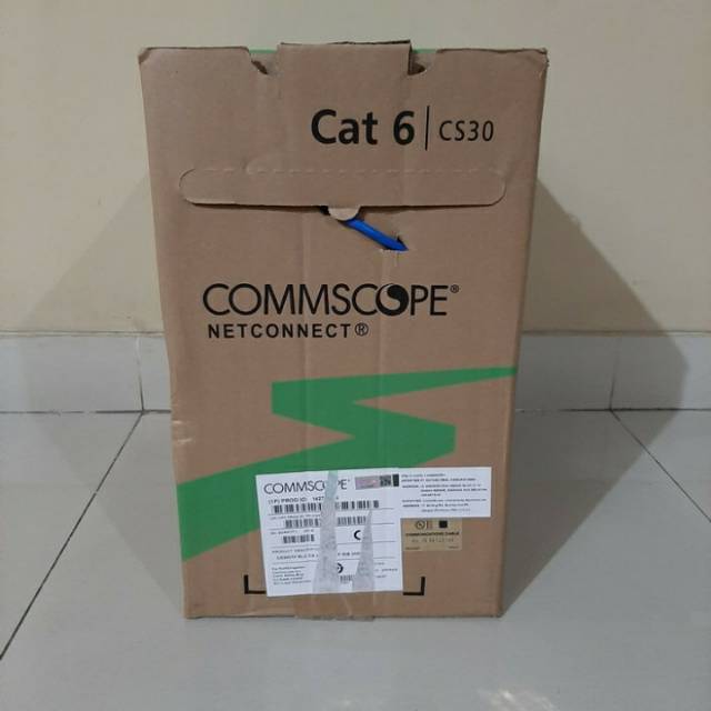 Jual kabel LAN UTP COMMSCOPE CAT 6 @305M Warna Biru | Shopee Indonesia