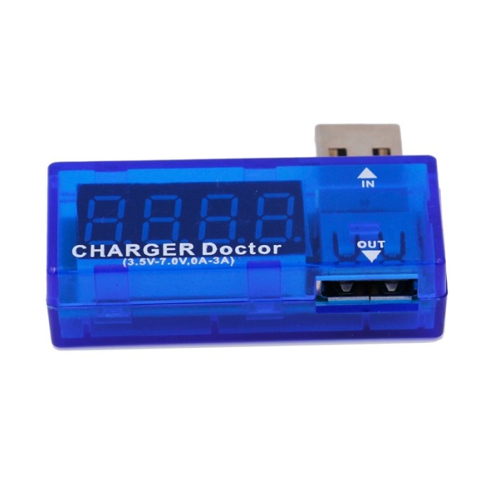 Jual USB Charger Doctor Doktor Multi Tester Multimeter Tegangan Ampere ...