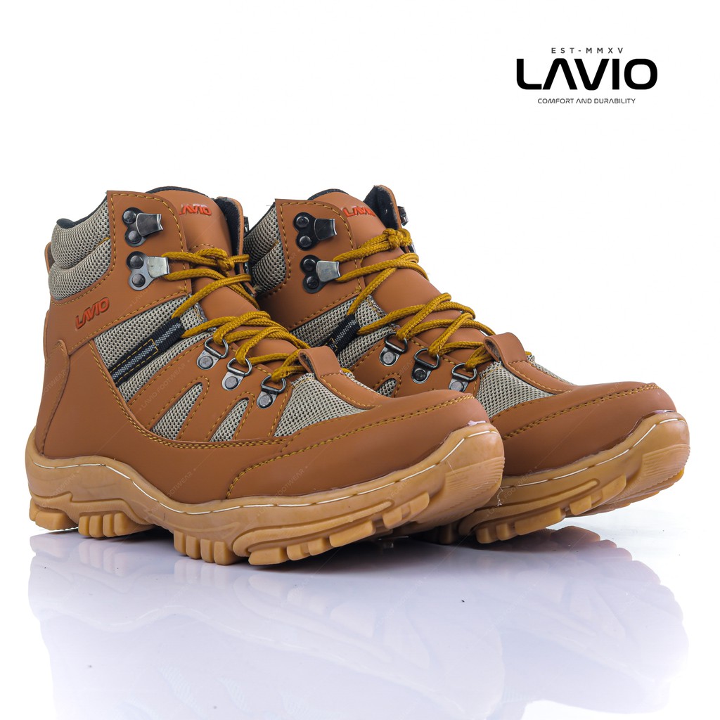 Jual sepatu boots safety lavio armor terlaris ujung besi pdl pdh kerja ...