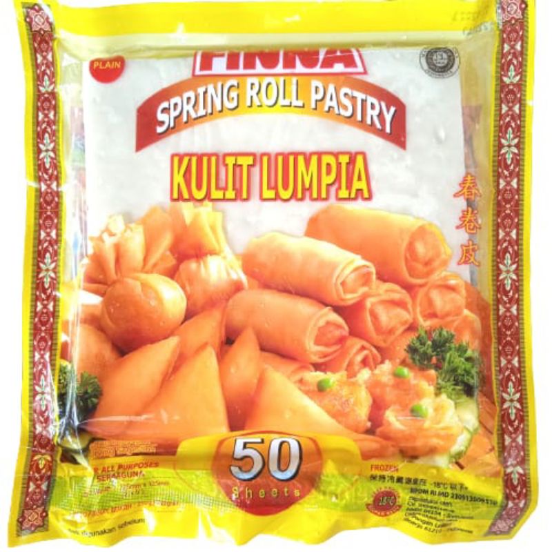 Jual Kulit Lumpia Finna Frozen isi 50 sheets | Shopee Indonesia