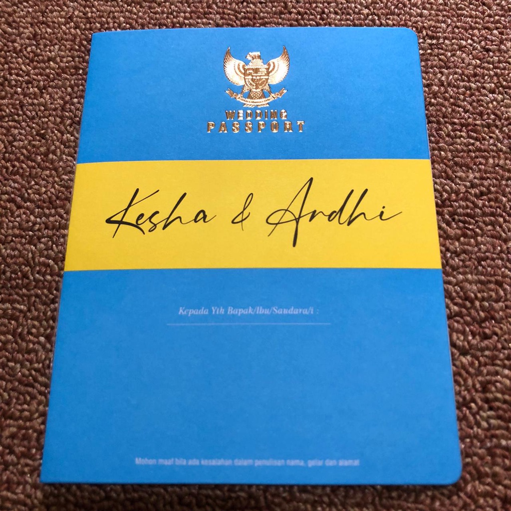Jual Blangko Java Wedding Passport 03 Per Lembar | Shopee Indonesia