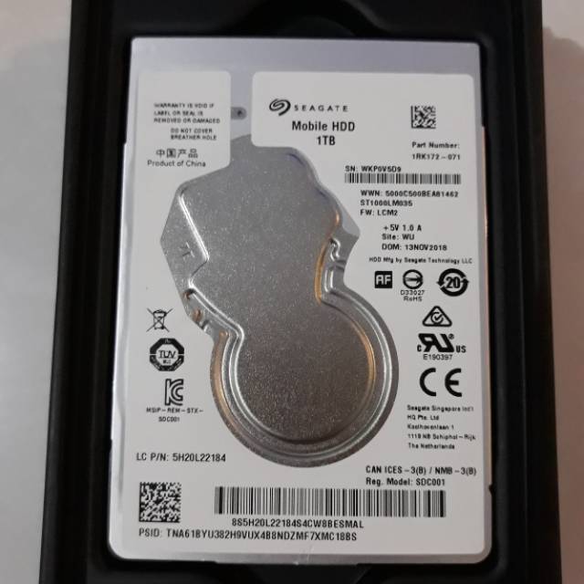 Jual Seagate Mobile HDD 1TB Hardisk Internal 2.5" Sata For Notebook ...
