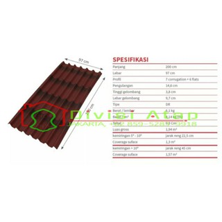 Jual Atap bitumen monolayer Onduline Tile | Shopee Indonesia