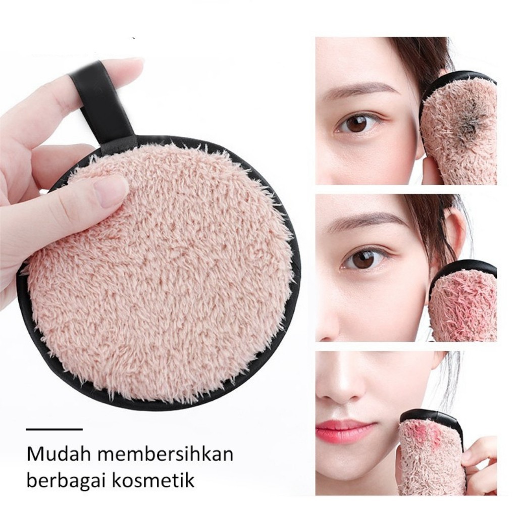 Jual Reuseable Cotton Pad Facial Puff Penghapus Makeup Penghapus Masker ...