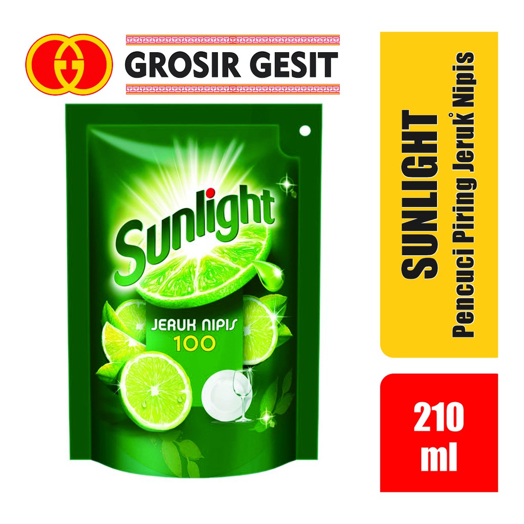 Jual Sunlight Sabun Cuci Piring Jeruk Nipis Baru 210 ml | Shopee Indonesia