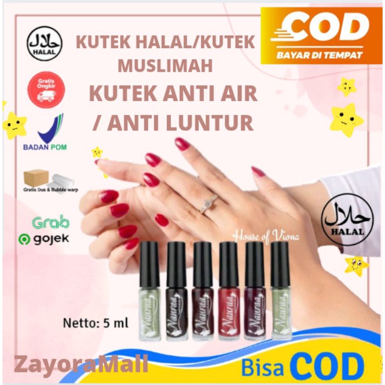 Jual KUTEK HENNA NAIL NAURAA / NAURA KUTEK MUSLIMAH Syah untuk ibadah ...