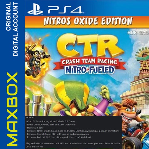 Jual CTR Crash Team Racing Nitro Fueled PS4 PS5 Digital Game | Shopee ...