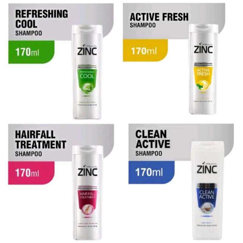 Jual sampo zinc 170ml / ZINC Sampo 170ml Botol | Shopee Indonesia