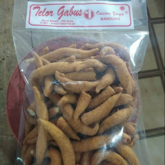 Jual TELOR GABUS MANIS / CEMILAN DA OLEH - OLEH ONCOM JAYA BANDUNG 250 ...